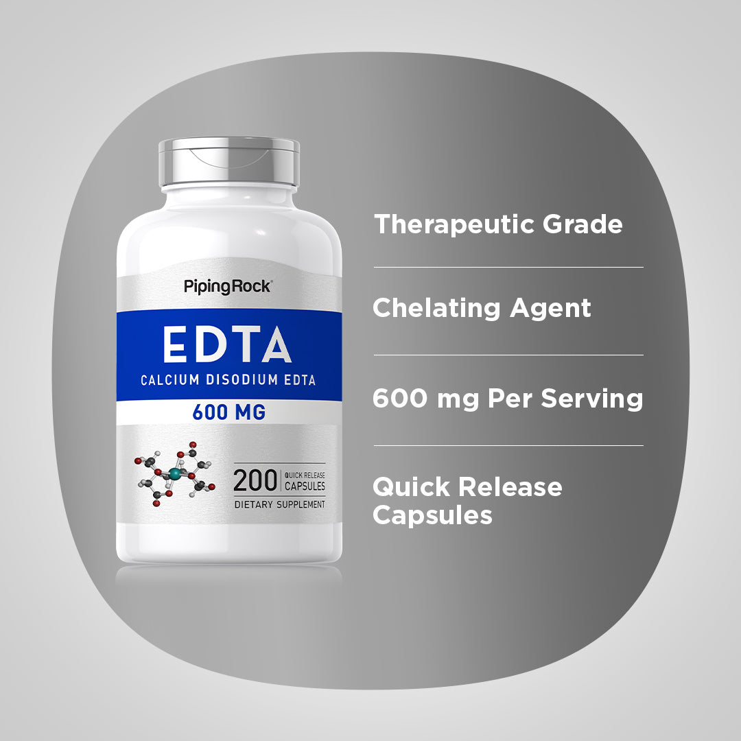 Edta Calcium Disodium 600 Mg 200 Quick Release Capsules