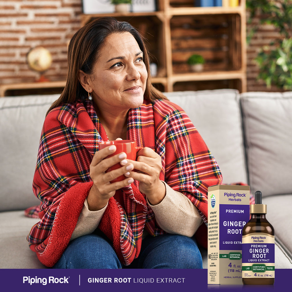 Ginger Root Liquid Extract Alcohol Free, 4 fl oz (118 mL) Dropper Bott