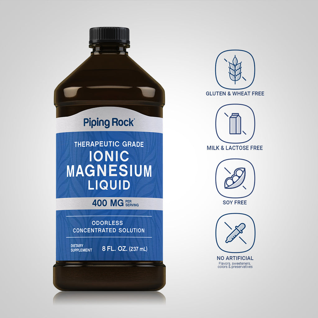 Ionic Magnesium Liquid, 400 mg (per serving), 8 fl.oz (237 mL) Bottle