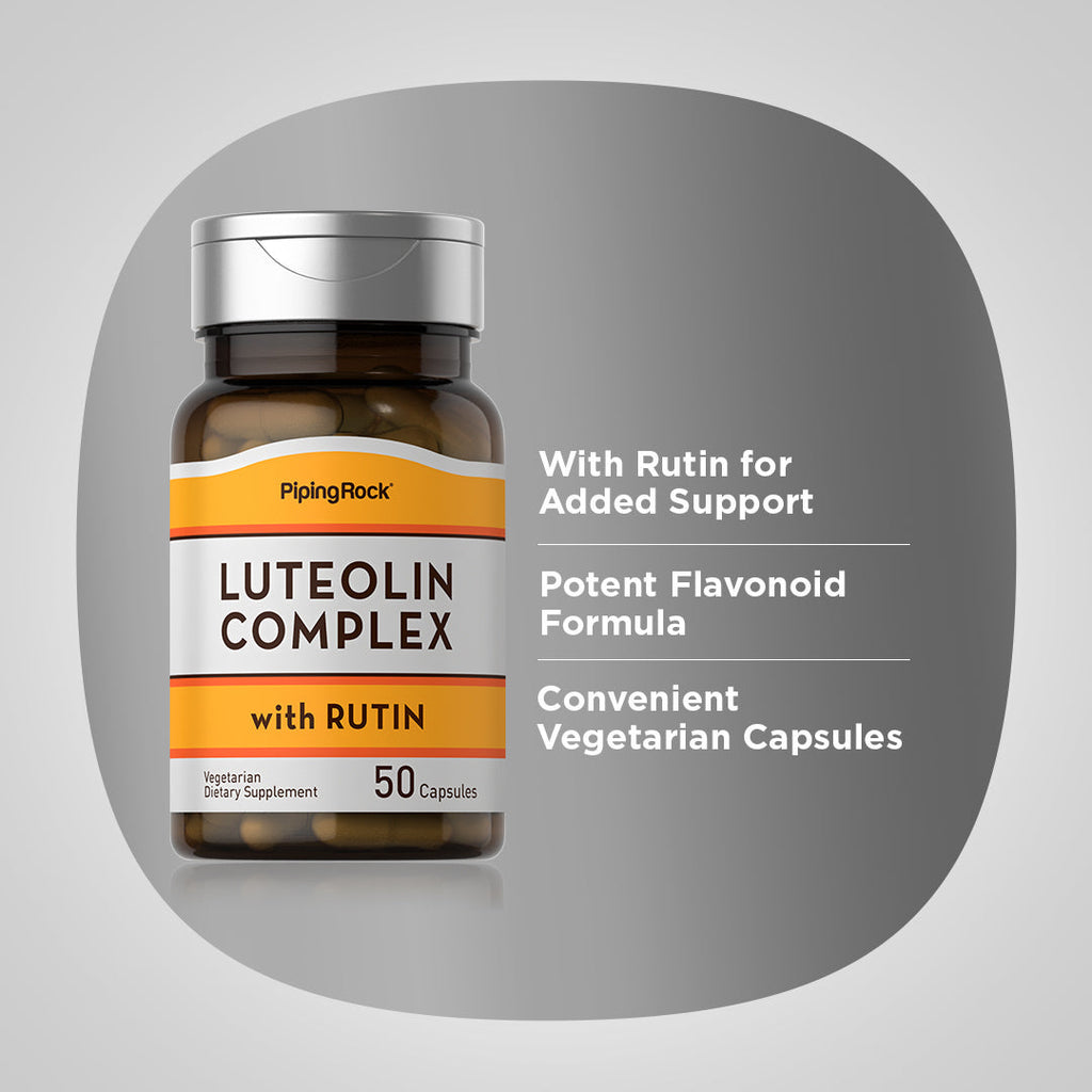 Luteolin Complex with Rutin, 100 mg, 50 Vegetarian Capsules