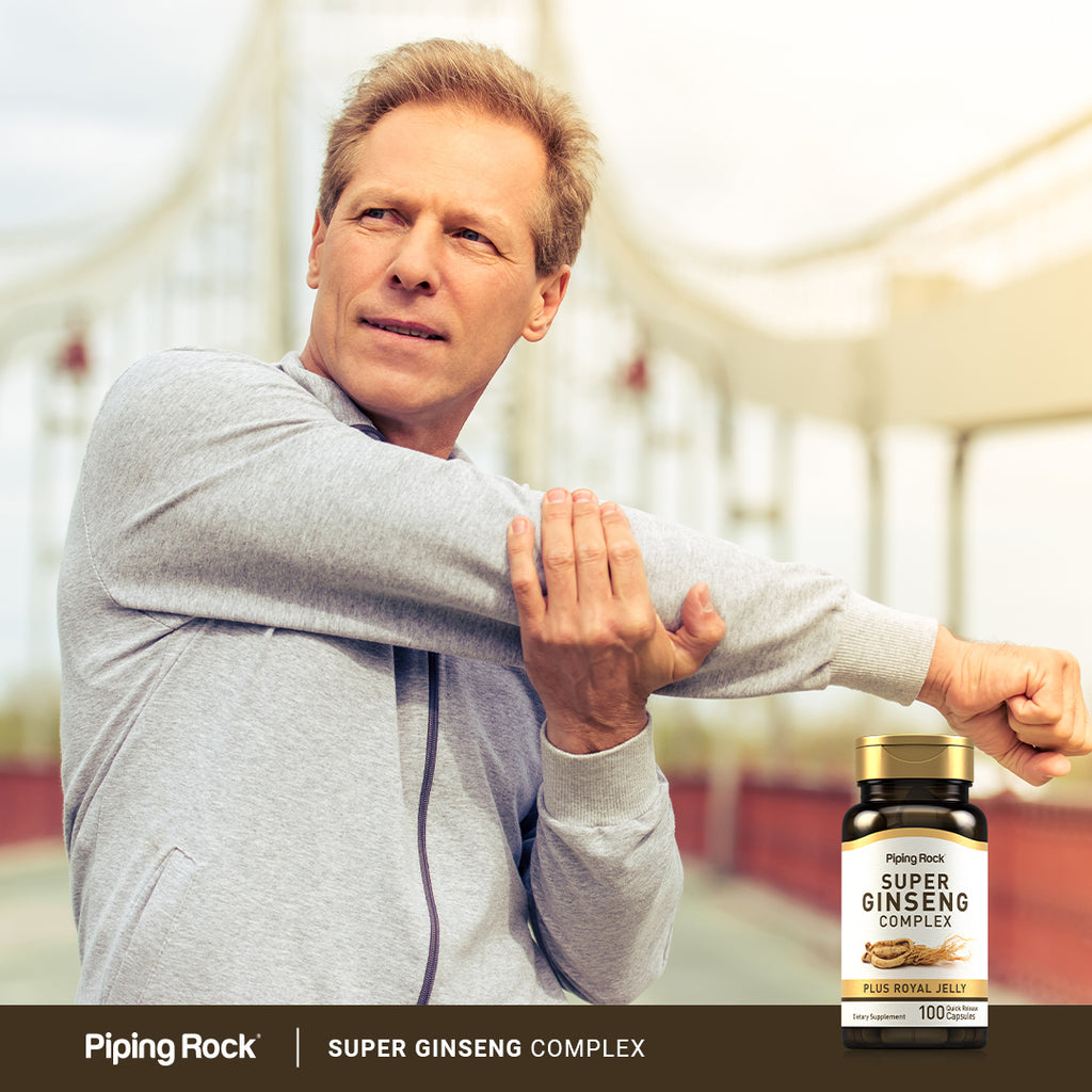 Super Ginseng Complex Plus Royal Jelly, 100 Quick Release Capsules