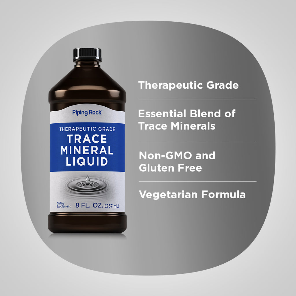 Trace Mineral Liquid, 8 oz (237 mL) Bottle