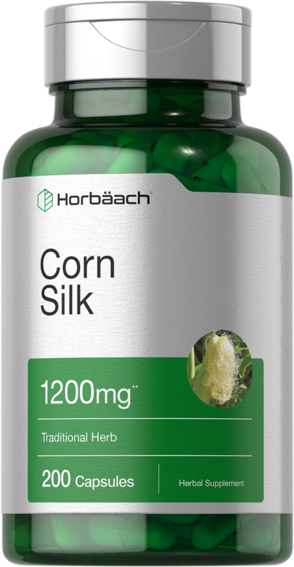 Corn Silk, 1200 mg, 200 Quick Release Capsules